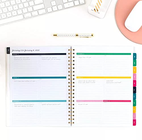 At-A-Glance Emily Ley 2023 Planner Weekly/Monthly 11"x8.375" Happy Stripe