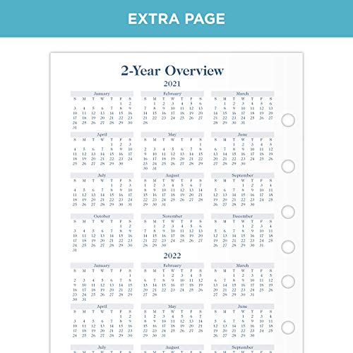 2022 Monthly Planner Refill by AT-A-GLANCE, 5-1/2" x 8-1/2", Desk Size, Loose-Leaf, Charles Wysocki (CW81-685)