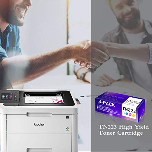 3-Pack(1C+1M+1Y) Compatible TN-223 Toner Cartridge Replacement for Brother TN-223 TN223 MFC-L3750CDW HL-L3290CDW HL-L3210CW MFC-L3710CW HL-L3230CDW Printer,Sold by MitoColor