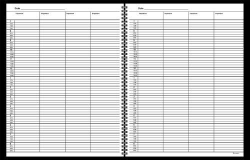 AT-A-GLANCE 8031005 Four-Person Group Undated Daily Appointment Book, 8 1/2 x 10 7/8, White
