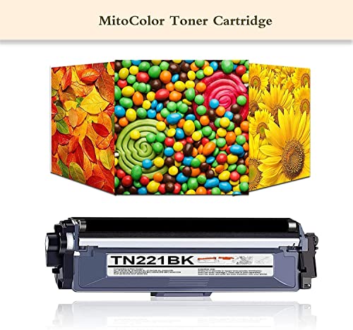 6-Pack (3BK+1C+1M+1Y) TN221 TN-221 Toner Cartridge Compatible Replacement for Brother HL-3140CW HL-3180CDW HL-3170CDW MFC-9130CW MFC-9340CDW MFC-9330CDW Color Printer