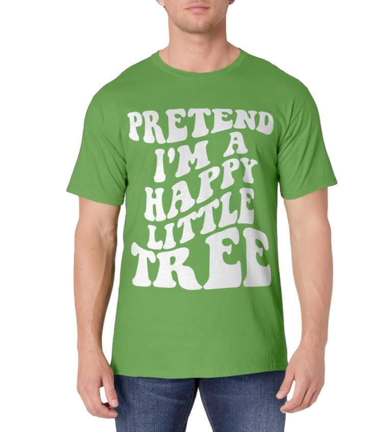 Pretend I'm A Tree Lazy Halloween Tree T-Shirt