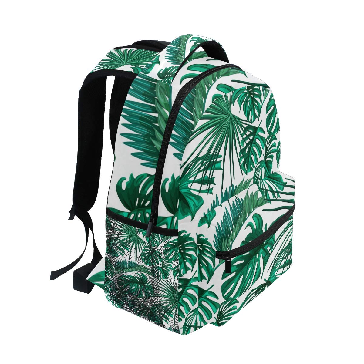 SUABO Palm Tree Leaf Backpack for School Student Laptop iPad Tablet Travel School Bag for Girls Daypack