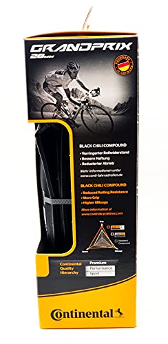 Continental Grand Prix All Rounder Bicycle 700x25 Black Chili Folding Clincher - Pair (2 Tires)
