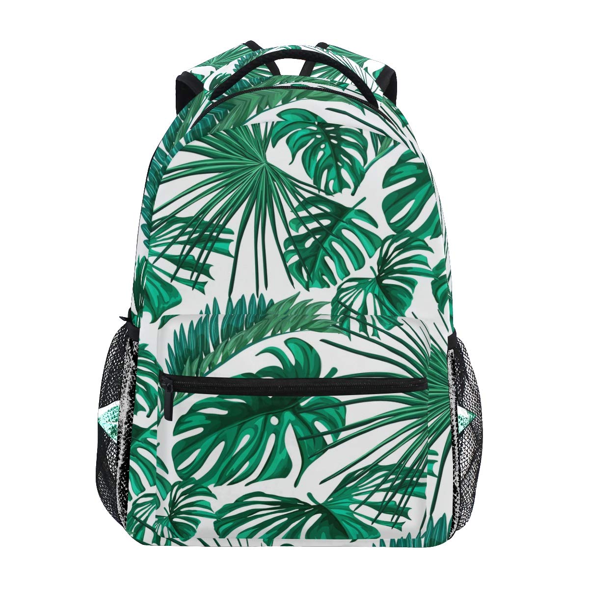 SUABO Palm Tree Leaf Backpack for School Student Laptop iPad Tablet Travel School Bag for Girls Daypack