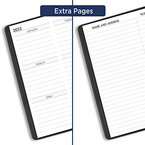 AT-A-GLANCE 2023 Monthly Planner, 7" x 8-3/4", Medium, Large Print, Black (70LP0905)