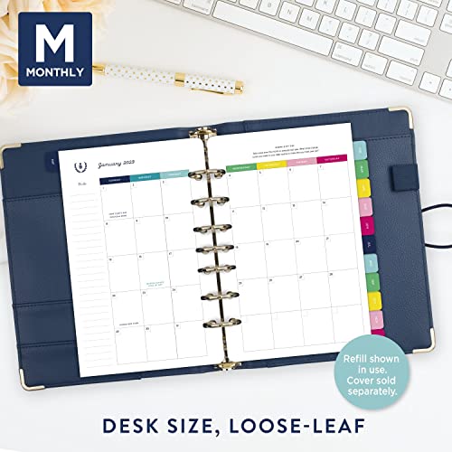 AT-A-GLANCE 2023 Monthly Refill, Simplified by Emily Ley, 5-1/2" x 8-1/2", Desk Size, Monthly Tabs (EL100-4211)