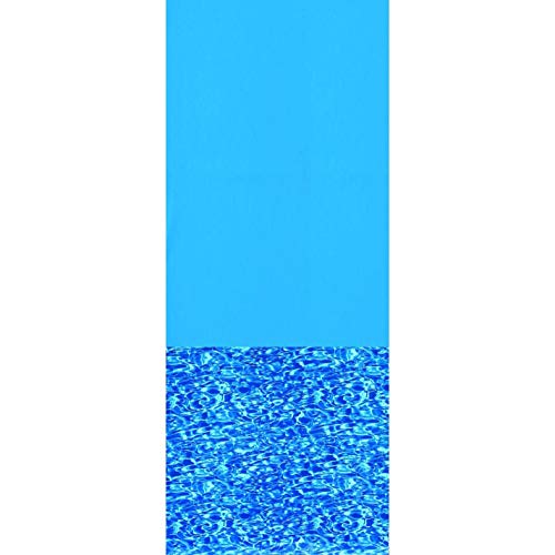 18 Foot Round Overlap Above Ground Pool Liner - Solid Blue - 20-Gauge