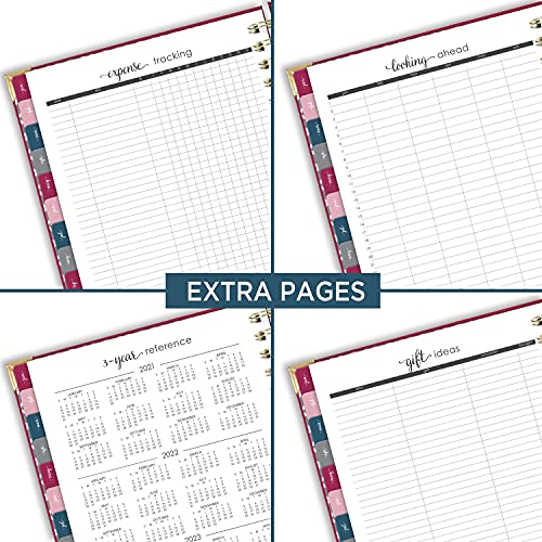 2022 Weekly & Monthly Planner by AT-A-GLANCE, 8-1/2" x 11", Large, Hardcover, Harmony, Berry (6099-905-59)