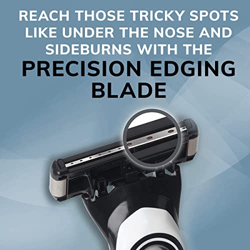 BIC Hybrid Flex 5 Titanium 5 Blade Disposable Razors for Men, For a Smooth and Comfortable Shave, 1 Handle and 7 Cartridges, 8 Piece Razor Set