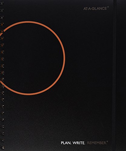 AT-A-GLANCE PLAN.WRITE.REMEMBER. 70620905 Planning Notebook with Reference Calendar, 9 3/16 x 11, Black