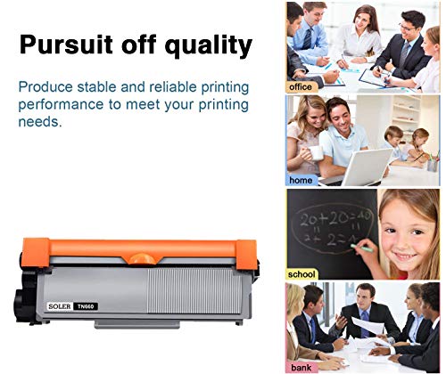 SOLER Compatible Toner Cartridge Replacement for Brother TN630 TN660 Toner Cartridge for HL-L2300D DCP-L2540DW HL-L2360DW HL-L2380DW MFC-L2707DW DCP-L2520DW HL-L2320D Printer(Black, 10-Pack)