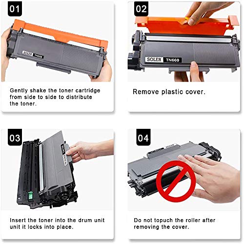 SOLER Compatible Toner Cartridge Replacement for Brother TN630 TN660 Toner Cartridge for HL-L2300D DCP-L2540DW HL-L2360DW HL-L2380DW MFC-L2707DW DCP-L2520DW HL-L2320D Printer(Black, 10-Pack)