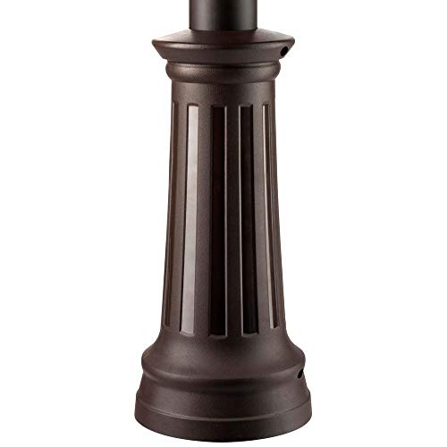 ARCHITECTURAL MAILBOXES 7509RZ-10 Architectural Mailboxes Redondo Mailbox Post, Rubbed Bronze