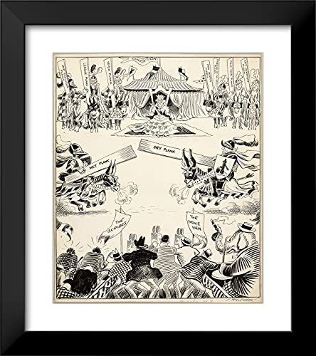 ArtDirect John Tinney McCutcheon 20x22 Black Modern Framed Art Print Titled at The Great Frisco Tournament