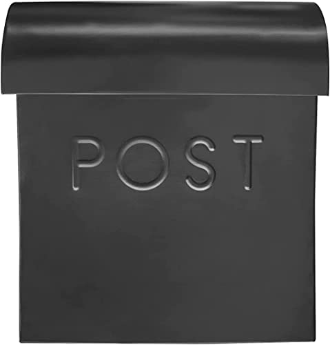 NACH Wall Mount Mailboxes for Outside, 11x4.5x12.5 in Black Mailbox, Waterproof Mailbox for House - Vicki-Style Mailbox