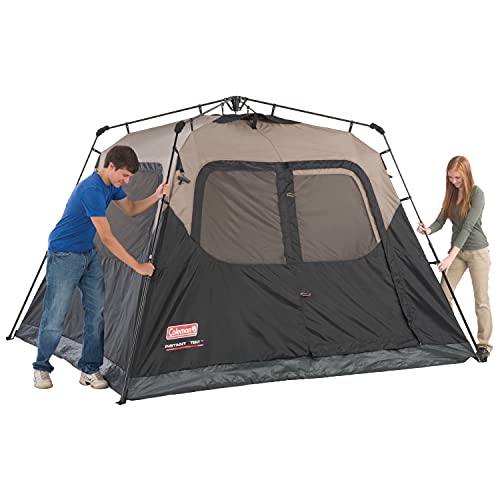 Coleman 4-Person Cabin Tent with Instant Setup | Cabin Tent for Camping Sets Up in 60 Seconds