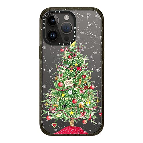 CASETiFY Impact Case for iPhone 14 Pro Max - Christmas Tree - Glossy Black