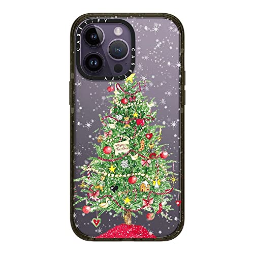 CASETiFY Impact Case for iPhone 14 Pro Max - Christmas Tree - Glossy Black