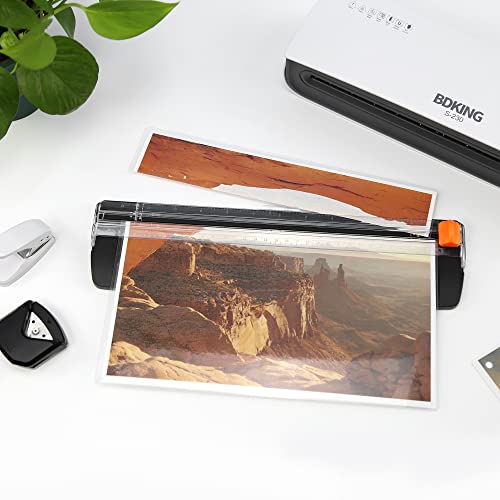 Laminator, Laminator Machine A4, 5 in 1 Thermal Laminator for Home Office School Use, 9 inches Width, Quick Warm-Up, Paper Trimmer, Corner Rounder ,Hole Punch(15 Laminating Pouches)