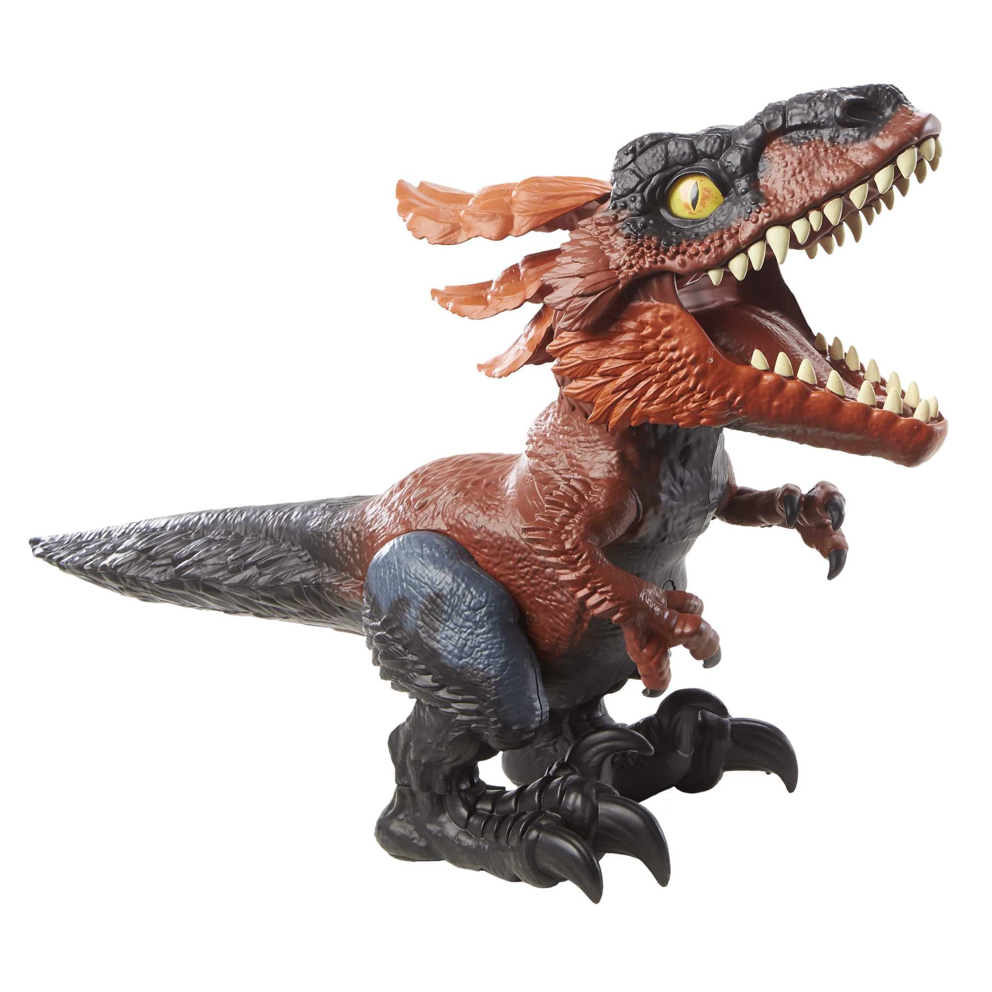 Mattel Jurassic World Dominion Uncaged Interactive Dinosaur Toy, Ultimate Pyroraptor Action Figure with Lights & Motion, 3 Play Modes