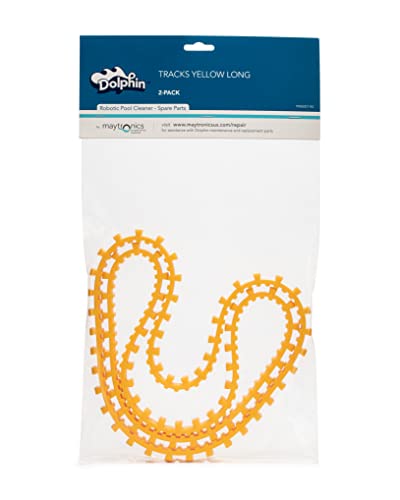 Dolphin Genuine Replacement Part — Durable, Multi-Surface Yellow Tracks for Traction and Movement (2PK) — Part Number 9985007-R2