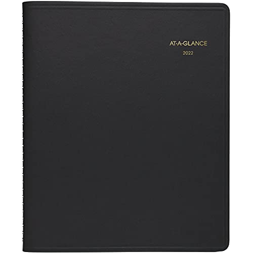 2022 Monthly Planner by AT-A-GLANCE, 7" x 8-3/4", Medium, Black (7012005)