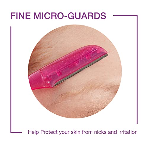 Schick Hydro Silk Touch-Up Dermaplaning Tool, 3 Count | Eyebrow Razor, Face Razors for Women, Face Shaver, Dermaplane