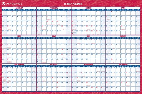 AT-A-GLANCE Vertical/Horizontal Wall Planner, 48 x 32 Inches, White and Cream, 2011 (PM326-28)
