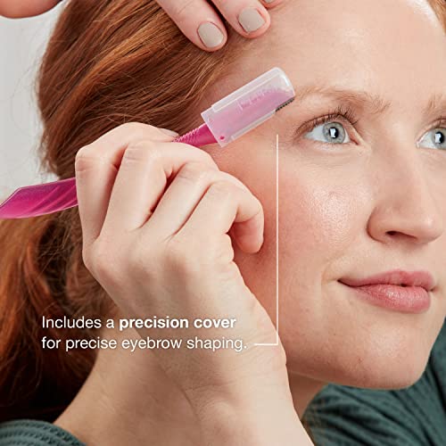 Schick Hydro Silk Touch-Up Dermaplaning Tool, 3 Count | Eyebrow Razor, Face Razors for Women, Face Shaver, Dermaplane