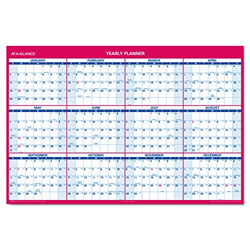 AT-A-GLANCE Vertical/Horizontal Wall Planner, 48 x 32 Inches, White and Cream, 2011 (PM326-28)