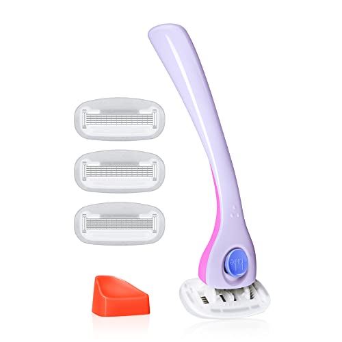 Billie Razors for Women Shave Kit â Womenâs Razor + 4 x 5-Blade Razor Refills + Magnetic Holder â DreamPop