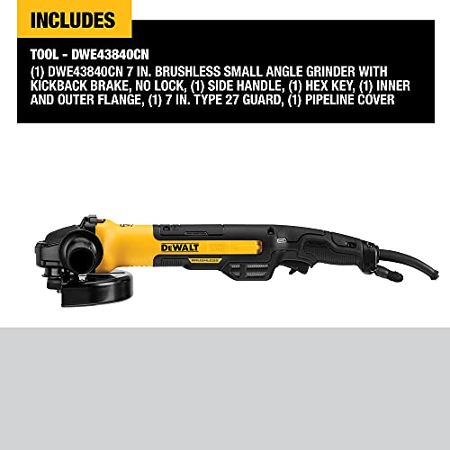 DEWALT Angle Grinder, RAT Tail, 7-Inch, 13-Amp (DWE43840CN)