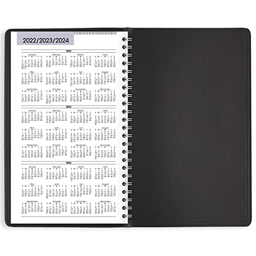 AT-A-GLANCE 2023 Weekly Planner, DayMinder, Hourly Appointment Book, 5" x 8", Small, Black (G20000)