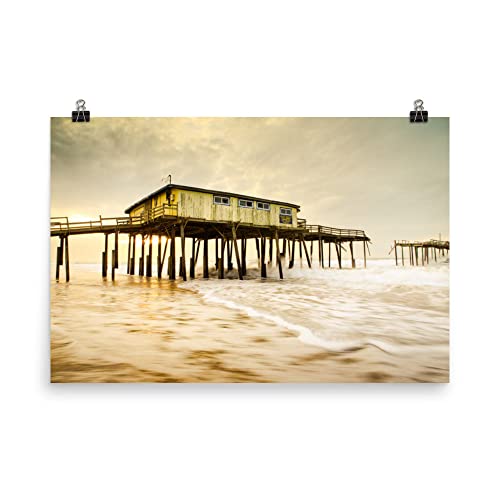 Vintage Abandoned Frisco Fishing Pier Beach/Coastal/Nature/Landscape Photo Loose/Unframed Wall Art Prints - Artwork
