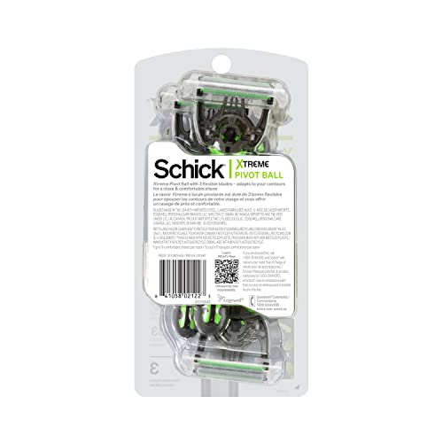Schick Xtreme Pivot Ball Razor — Disposable Razors Men, Pivot Razor, Schick Pivot Ball, 3 Count