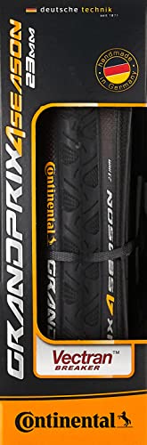 Continental Grand Prix 4-Season Bicycle Tire (700x23, Wire Beaded, Black)