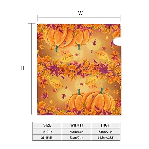 KSLIDS Fall Pumpkin Mailbox Cover Magnetic 18x21 Inches Standard Size Autumn Leaf Thanksgiving Post Letter Box Cover Mail Wraps Garden Decorations for Home Outdoor Yard Decor