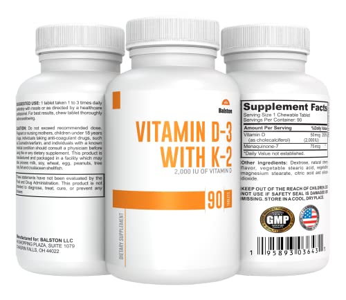 Vitamin D-3 with K-2 (as MK-7)