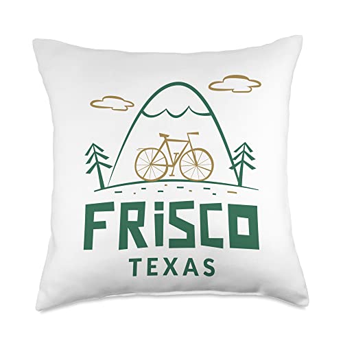 Frisco Texas Apparel Frisco Texas TX Biking Outdoor Throw Pillow, 18x18, Multicolor