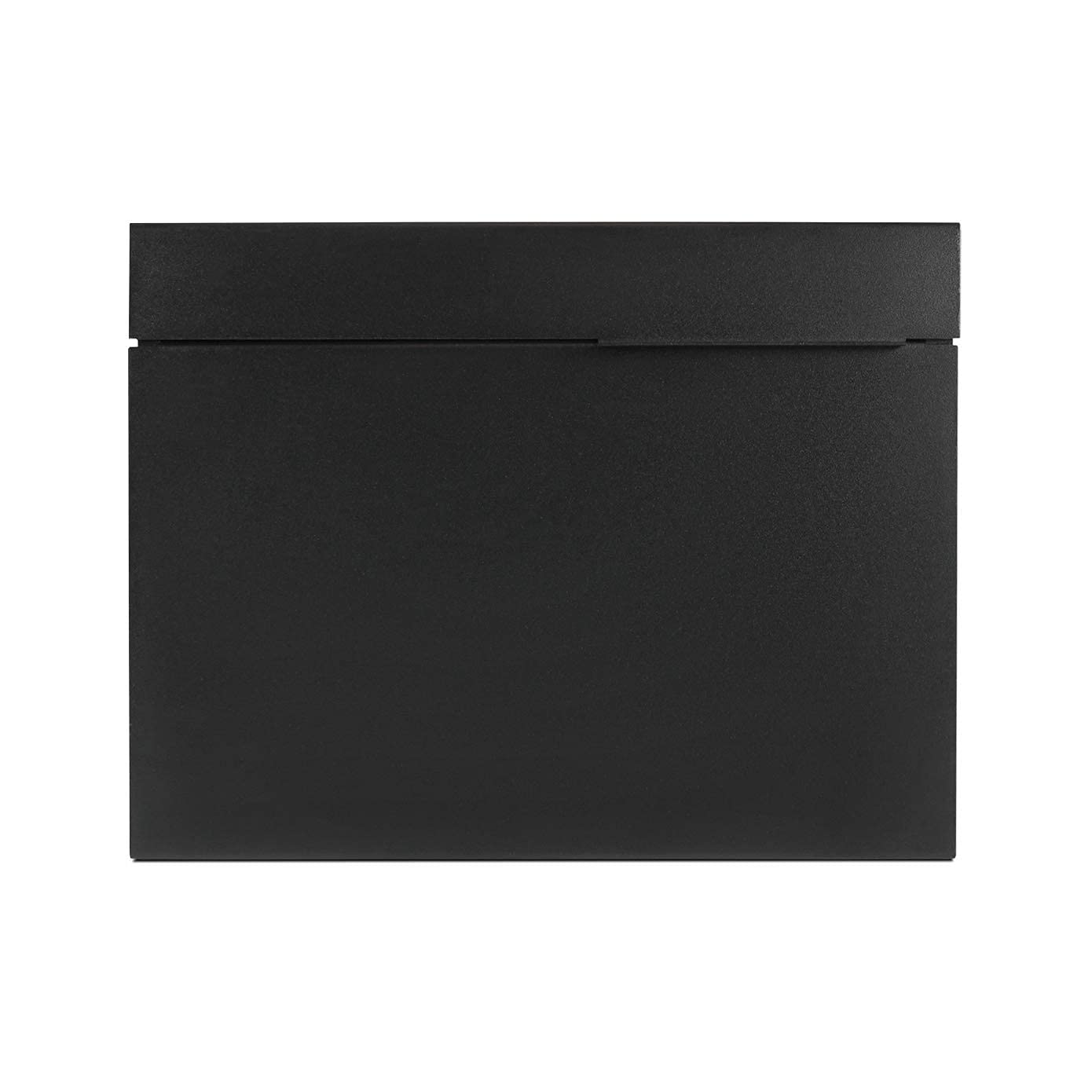 Movo Home Mailbox, Modern Wall Mounted (Herman (Black))