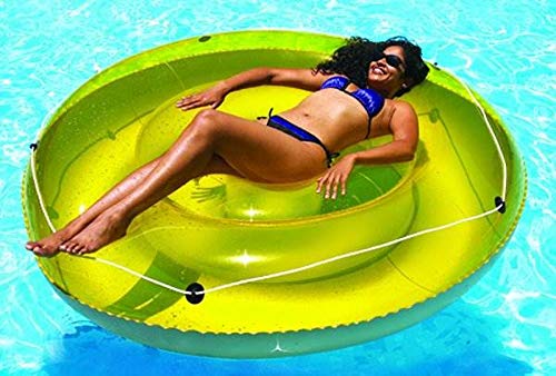 Swimline 9050 72" Swimming Pool Sun Tan Lounger Island Float Inflatables, 6-Pack