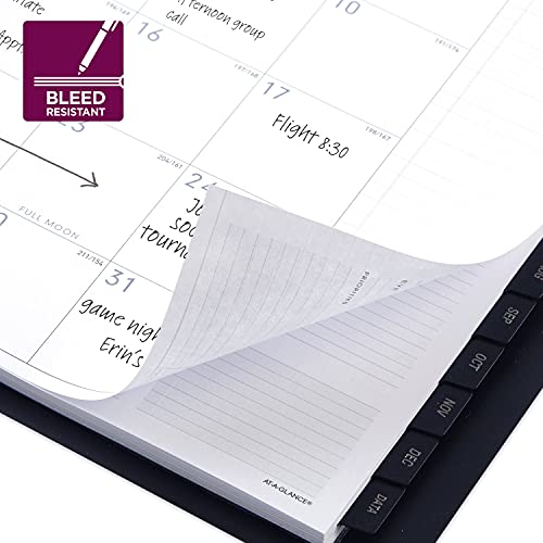 2022 Weekly & Monthly Planner by AT-A-GLANCE, 7" x 8-3/4", Medium, Contemporary, Black (70545X05)