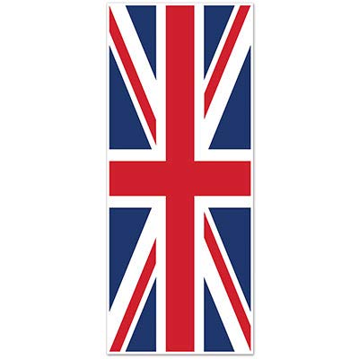 English Union Jack England UK Party Supplies Decorations Set Kit Pack Door Cover Pennant Banner Table Cover United Kingdom of Great Britain Bundle