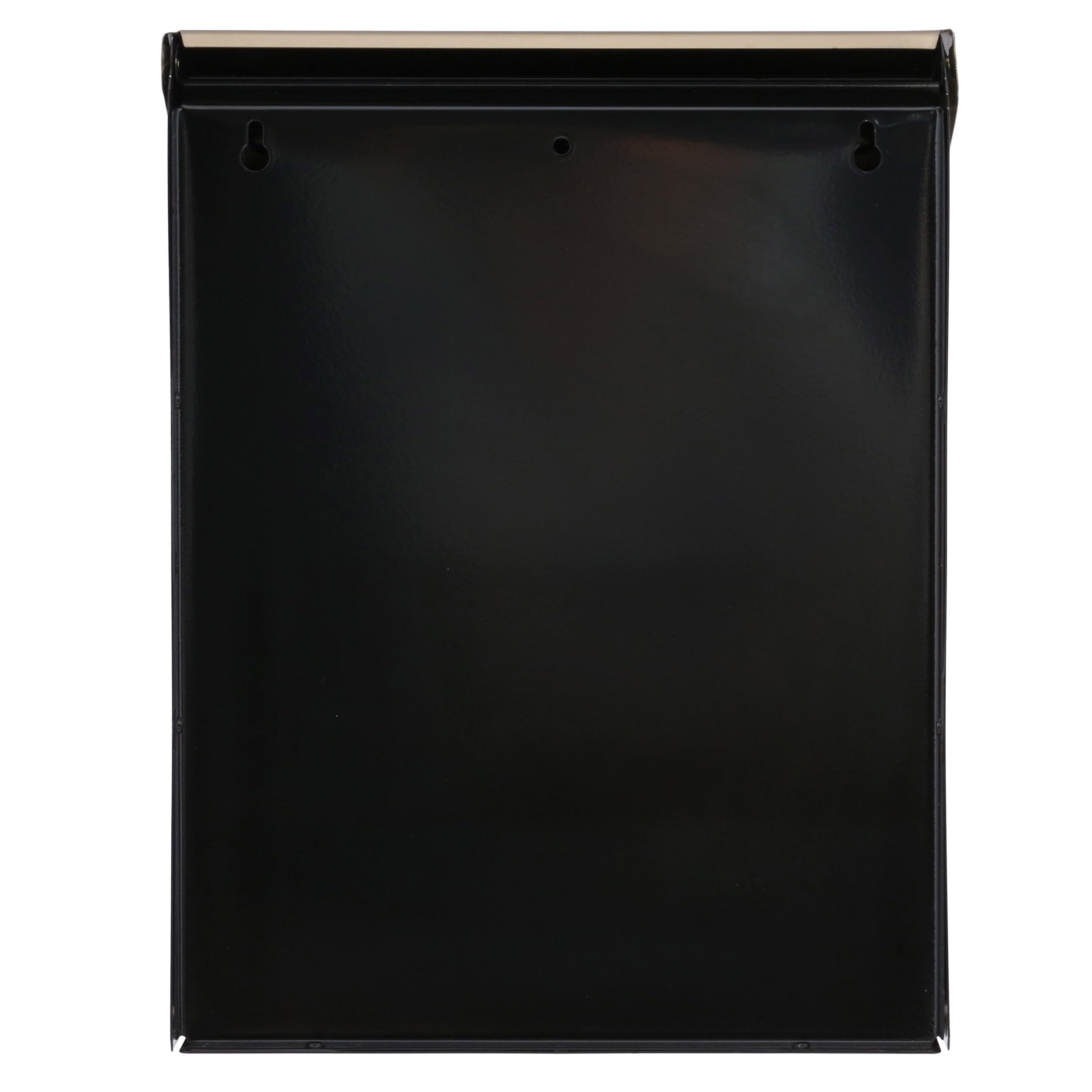 Architectural Mailboxes Designer Galvanized Steel, Locking, Wall Mount Mailbox, DVKGB00AM, Black & Brushed Brass, Medium Capacity