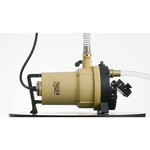 K2 Pumps UTM02501K 1/4 HP Duo 2-in-1, Thermoplastic Submersible Utility Pump and Transfer Pump