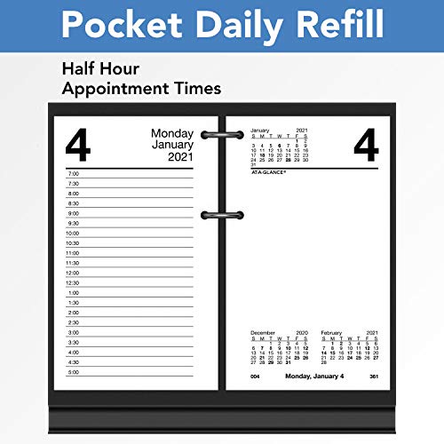 2021 Daily Desk Calendar Refill by AT-A-GLANCE, 3-1/2" x 6", Loose-Leaf (E7175021)