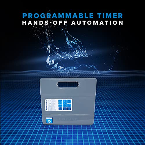 Aquabot X4 Robotic Pool Cleaner with Active Scrubbing Brush, AutoX Pool Mapping, Dual High Capacity Filters, Wall Climbing, and 2 Year Warranty