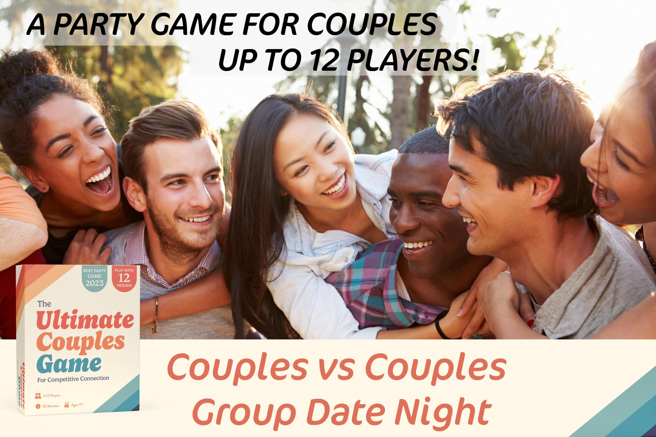 Ultimate Couples Game - Fun Party Game for Adults and Couples Game for Date Night! Guess, Match, and Draw in This Trivia, Conversation, and Relationship Card Game for Valentines, 2-12 Players