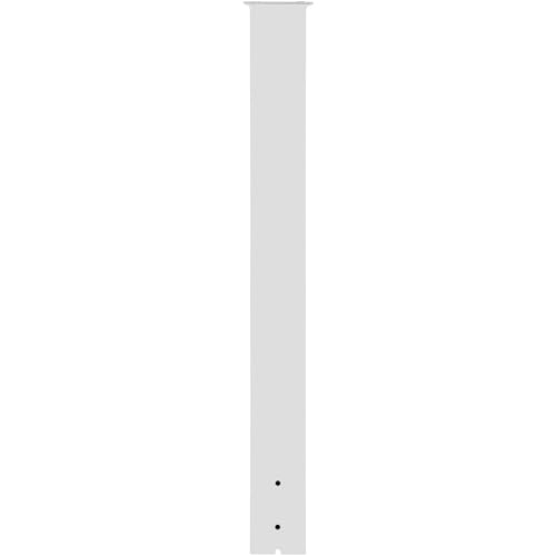 VEVOR Mailbox Post, 43" High Mailbox Stand, White Powder-Coated Mail Box Post Kit, Q235 Steel Post Stand Surface Mount Post for Sidewalk and Street Curbside, Universal Mail Post for Outdoor Mailbox